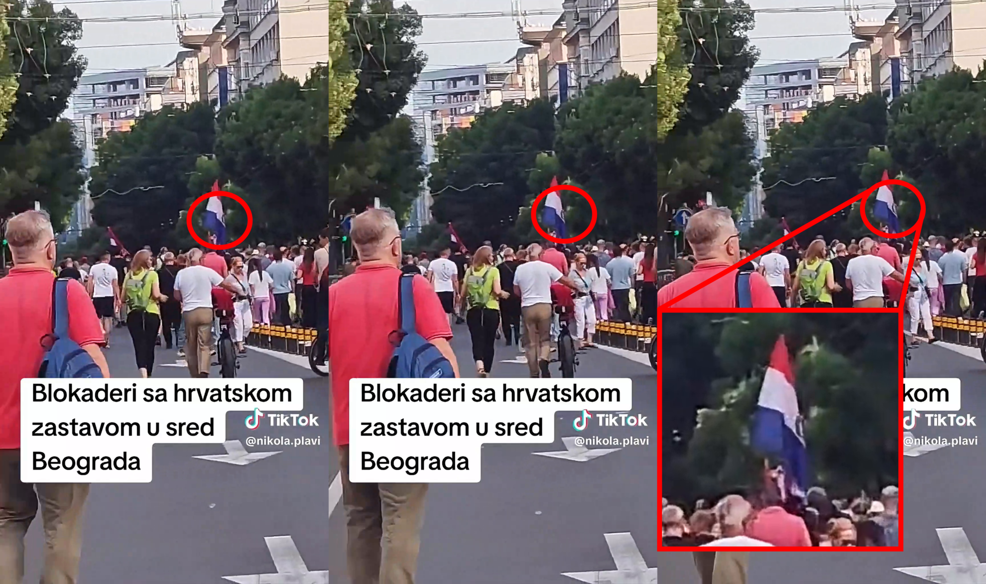 Serbian progressive party Activists Imagine Seeing a Croatian Flag at ...