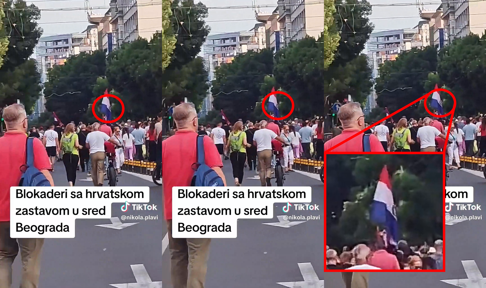 Serbian progressive party Activists Imagine Seeing a Croatian Flag at ...